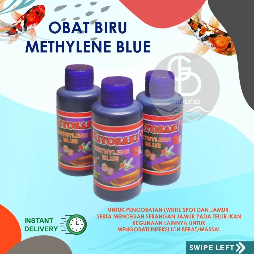 Jual OBAT BIRU IKAN HIAS METHYLENE BLUE VIVIAN/KYOSAKI/TAKARI | Shopee ...
