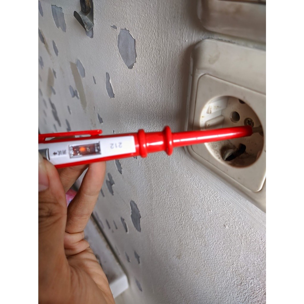Jual Tespen Test Pen Alat Tes Listrik Obeng Kelistrikan Test Pen Merah ...