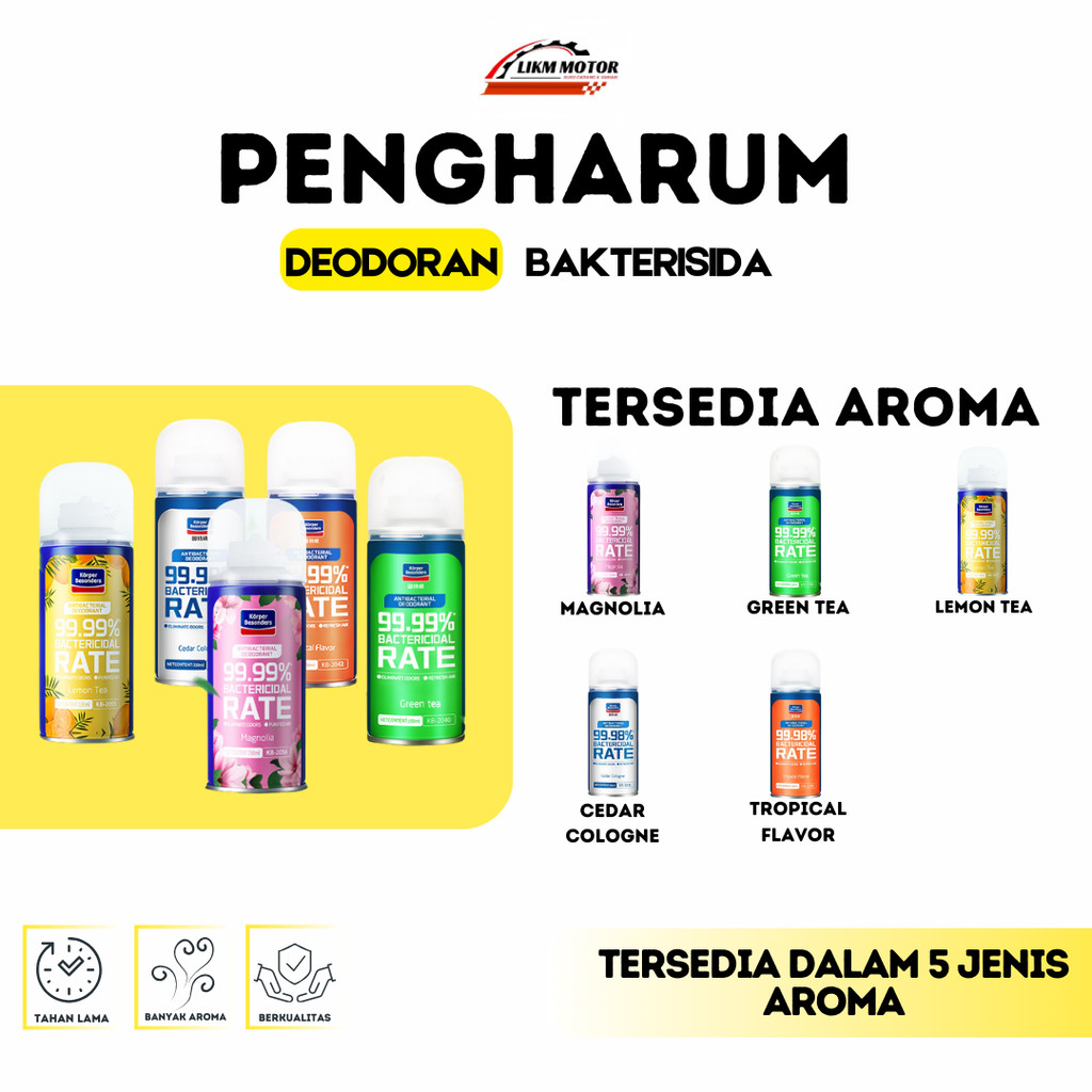 Jual Pengharum Deodoran Parfum Mobil Membunuh Bakteri dan Menghilangkan ...