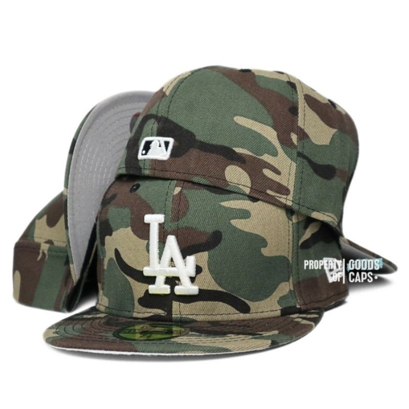 Jual FH36RK Topi Baseball LA Los Angeles Dodgers Fitted Built Up Topi ...