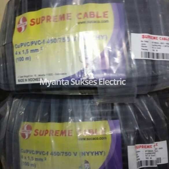 Jual Kabel Listrik NYYHY 4x1,5mm SUPREME Meteran/Potongan/Eceran - NYYHY | Shopee Indonesia