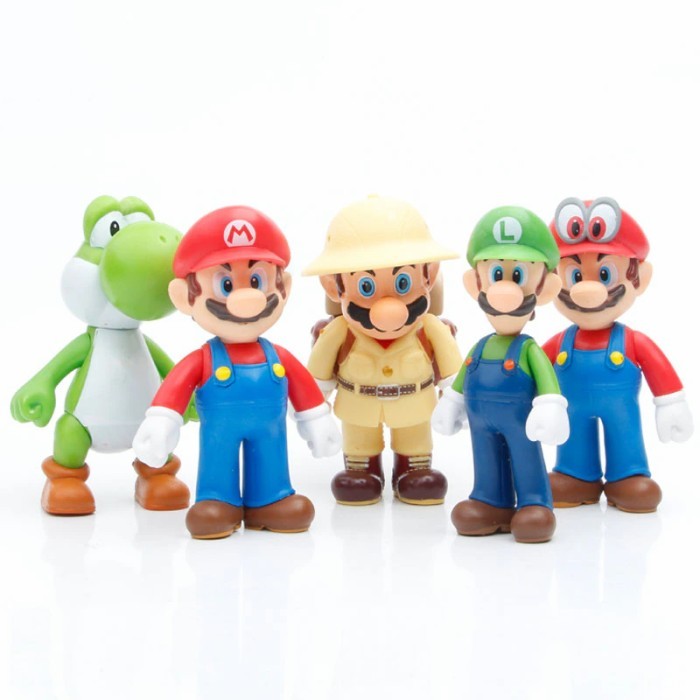 Jual Super Mario Bros Figure and Friends Topper Kue Pajangan Mainan ...