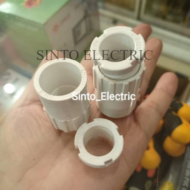 Jual BOSS Male Bush Sock Drat 20 mm Konektor Penyambung Pipa Listrik ...