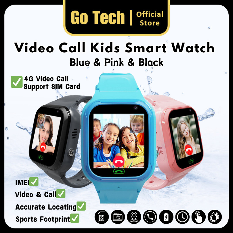 Jual Go Tech - Jam Tangan Anak Anti Air 4G Video Call Gps Digital ...