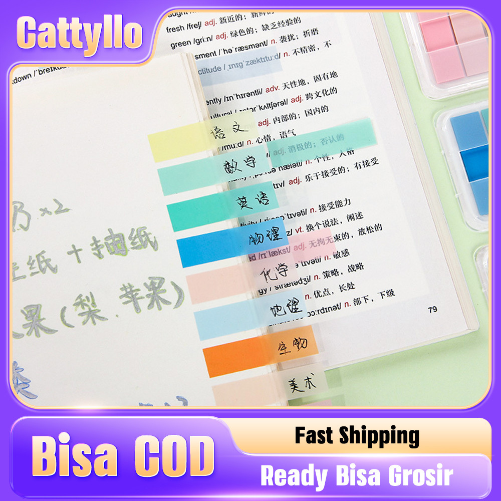 Jual 100 Lembar Note Pastel Stiker Indeks Lucu Catatan Tempel Mudah ...
