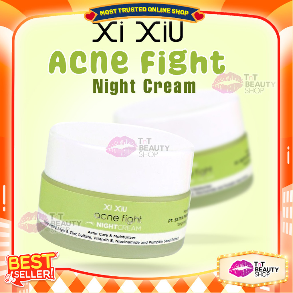 Jual Xi Xiu Acne Fight Night Cream Xixiu 15gr | TnT Beauty Shop ...