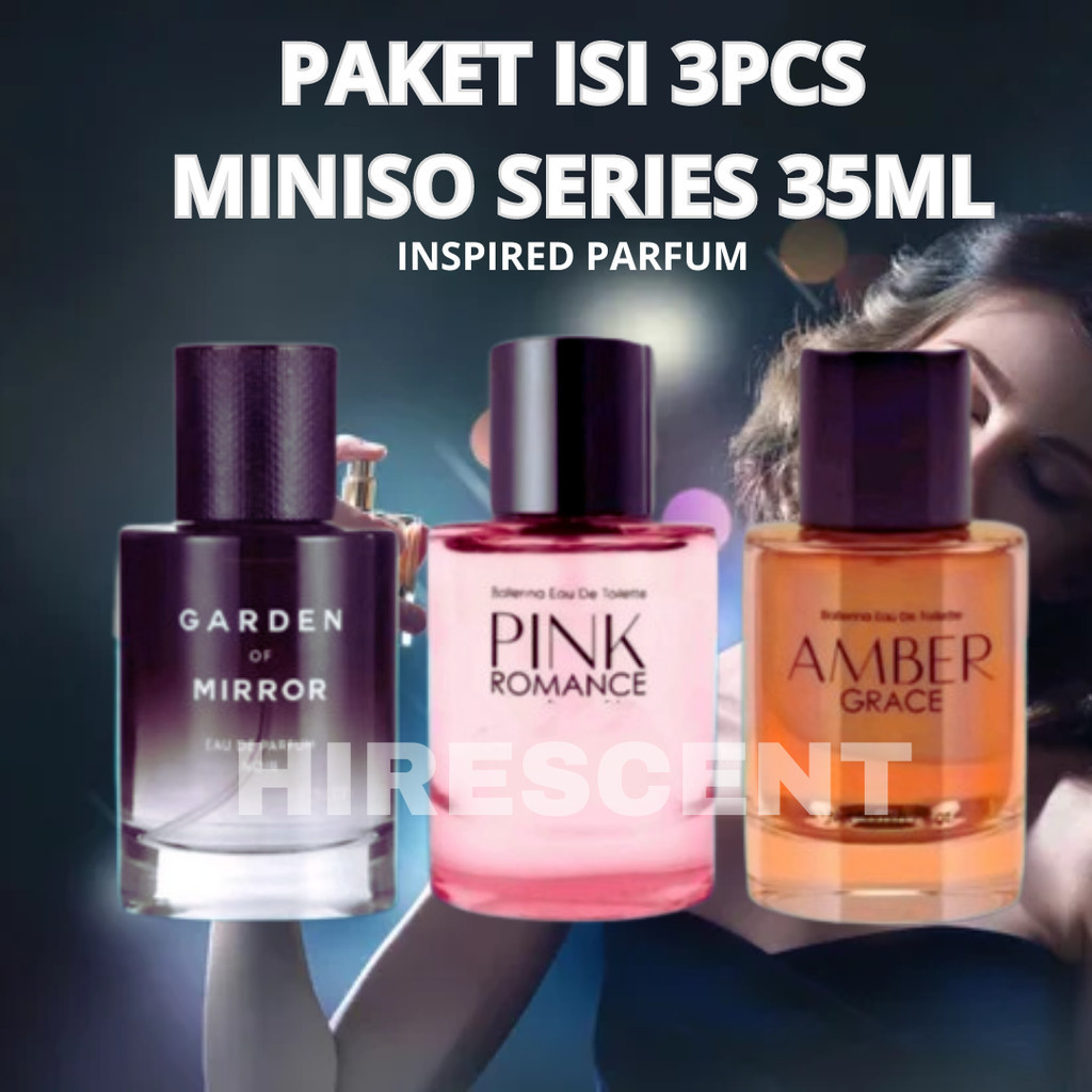 Jual PAKET 3PCS Miniso Parfum Pria Dan Wanita 35ML Eau De Parfume Wangi ...