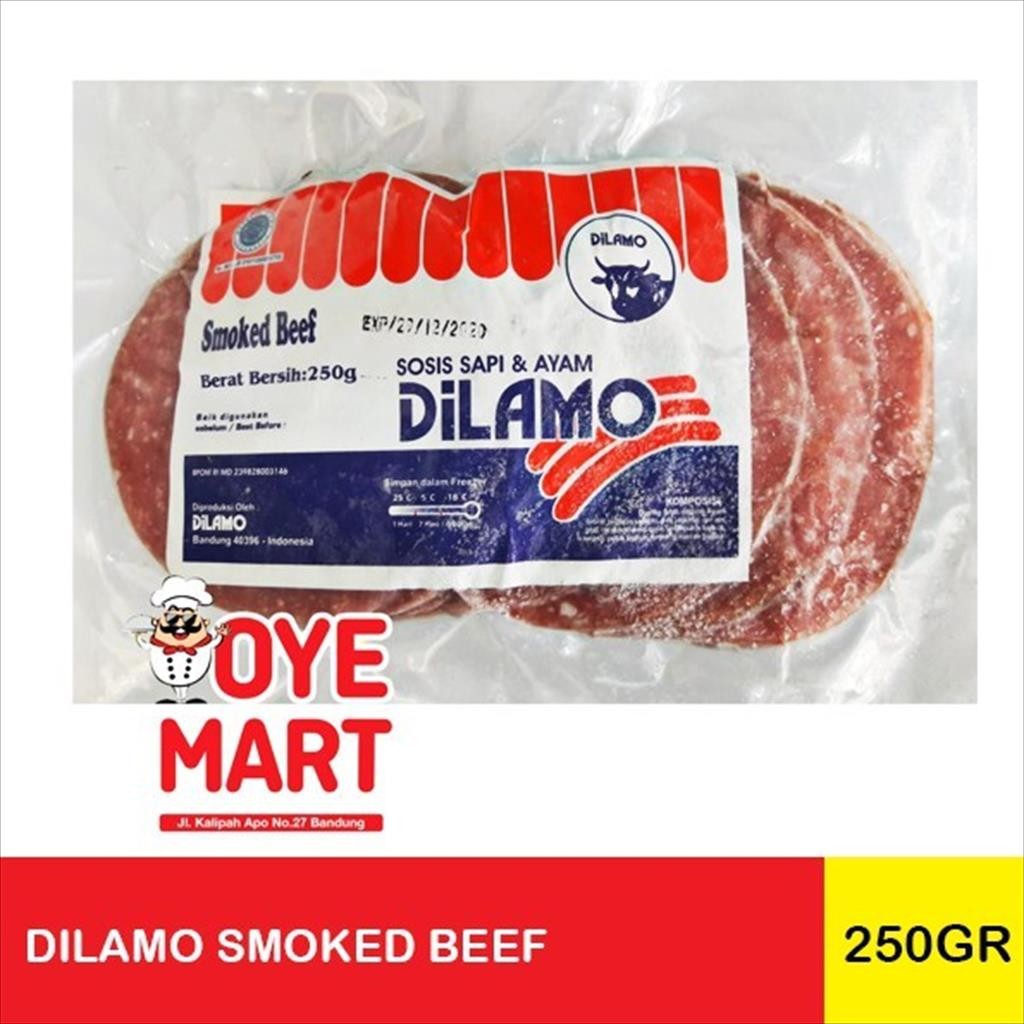 Jual DILAMO SMOKED BEEF 250GR DAGING SAPI ASAP OLAHAN | Shopee Indonesia