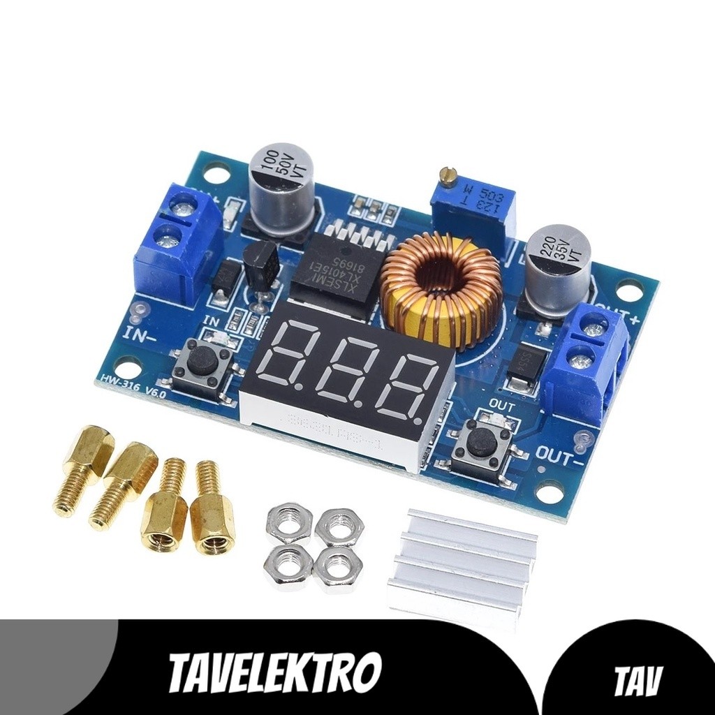 Jual XL4015 DC-DC Step Down Module 5A 75W with Voltmeter Display | Shopee Indonesia