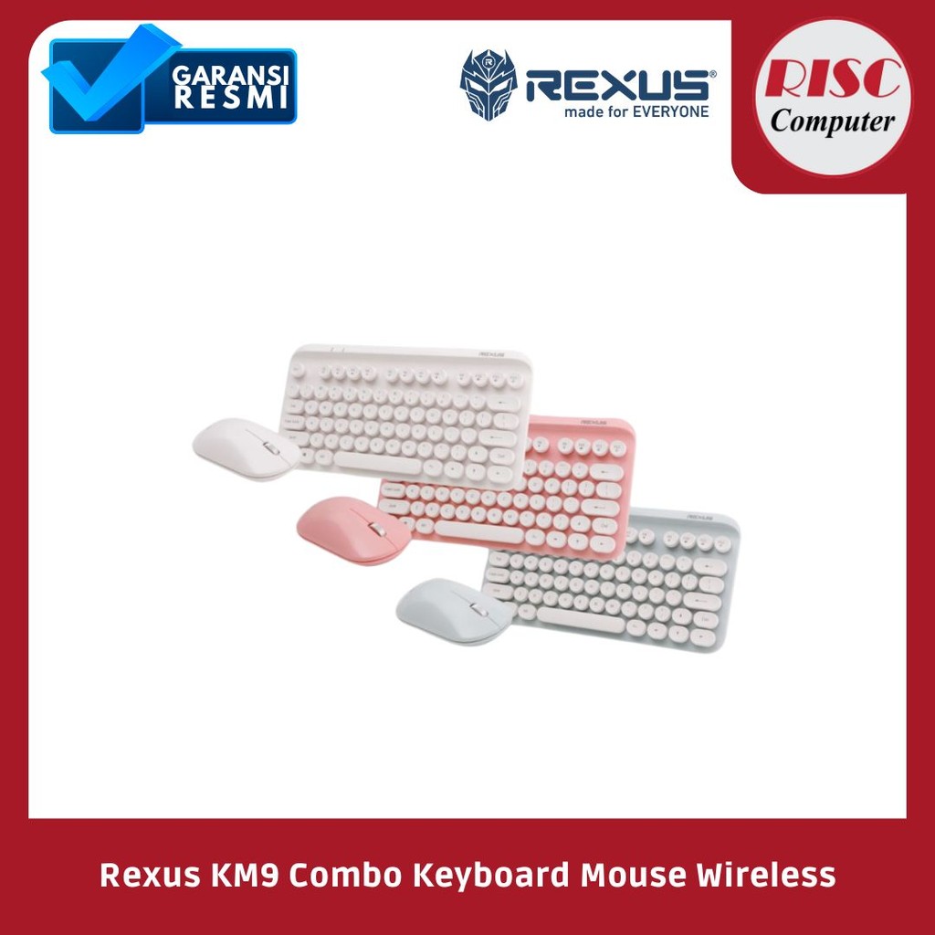 Jual Rexus KM9 KM-9 Combo Keyboard Mouse Wireless | Shopee Indonesia