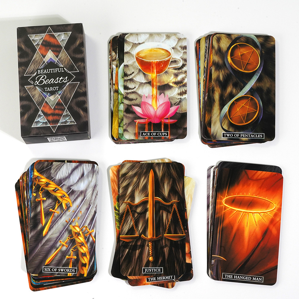 Jual 78 Cards The Beautiful Beasts Tarot Deck Beginner Tarot Deck ...