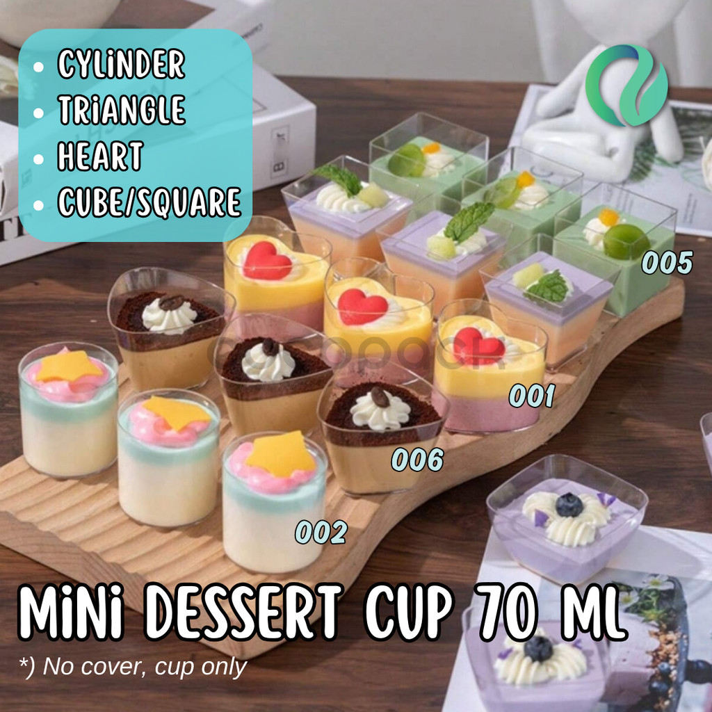 Jual 12 PCS Mini Dessert Cup Puding 70 ml | Shopee Indonesia