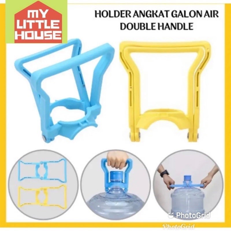 Jual alat angkat galon besar 2in1 double handle jepitan air galon besar ...