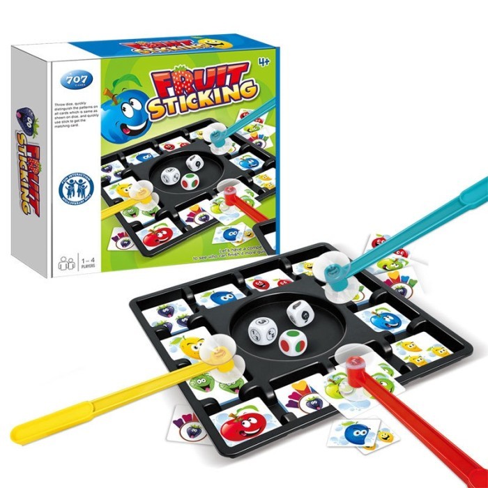 Jual [LOGU] Mainan board game Fruit Sticking Game, Mainan battle game ...