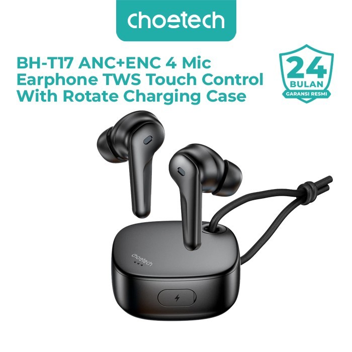 Jual Choetech True Wireless Earbuds ANC + ENC 4 Mic Earphone IPX6 - BH ...