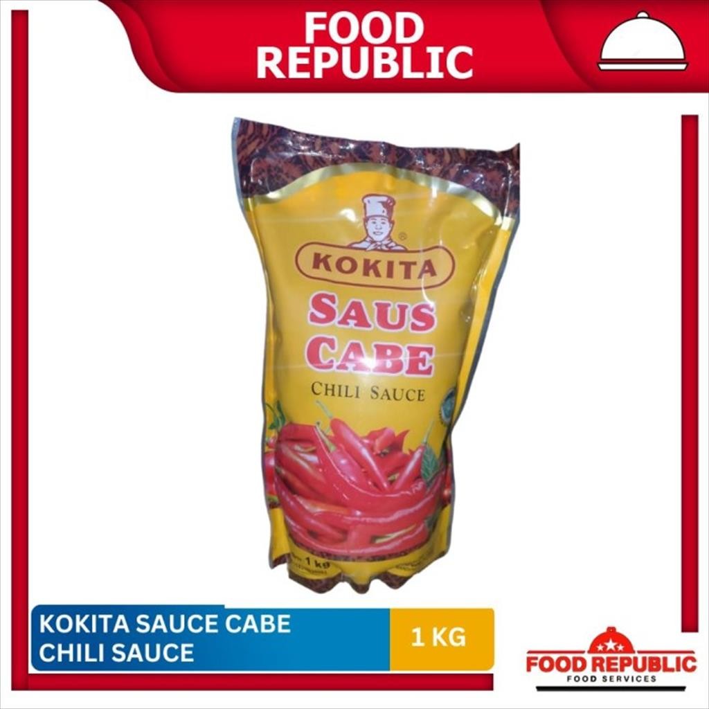 Jual Kokita Saus Cabe Chili Sauce 1 Kg Kemasan Pouch Halal Saus Sambal ...