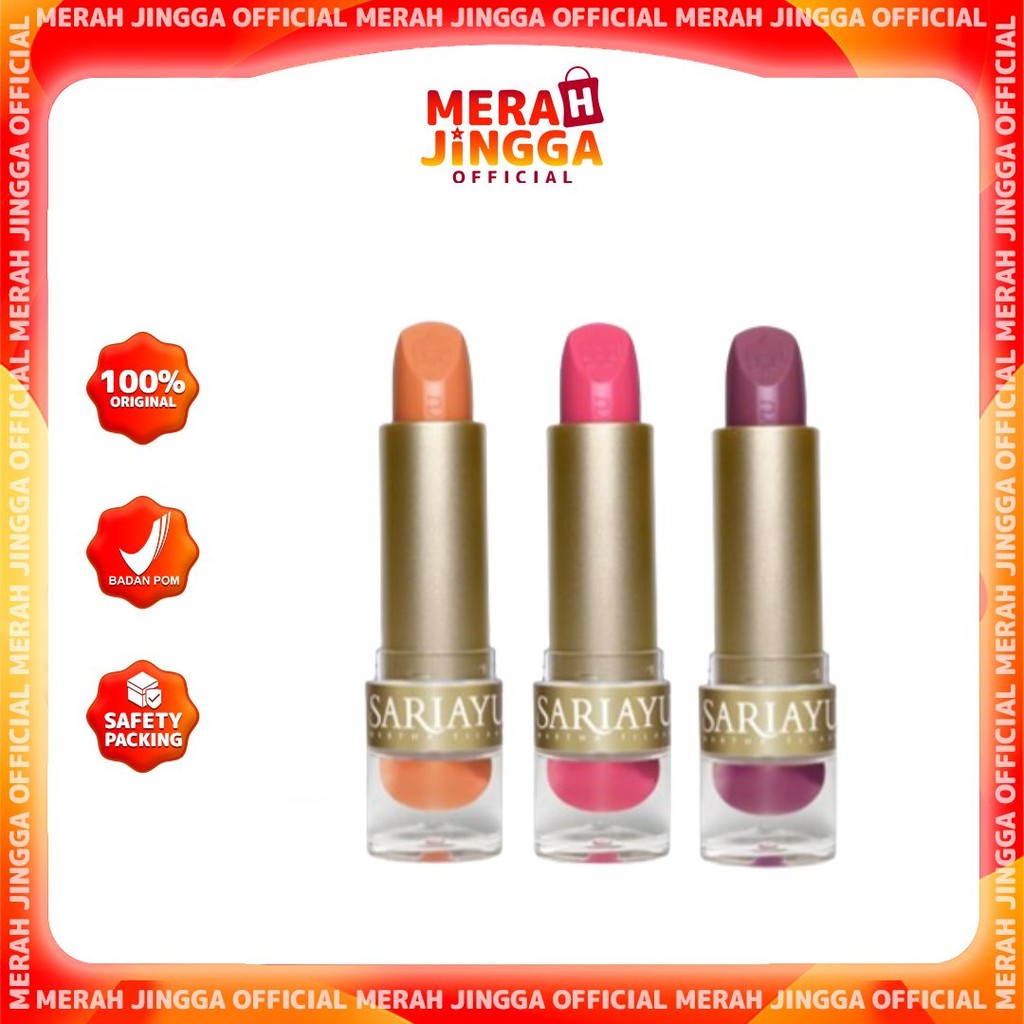 Jual SARIAYU Glow Filler Lip Balm || Cherry || Grape || Peach 4,2gr ...