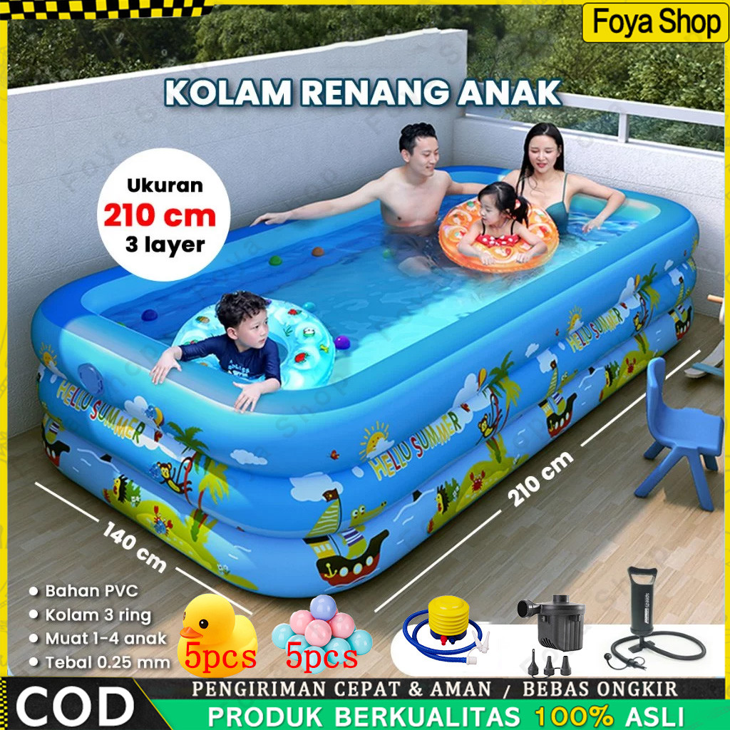 Jual Playground 150/210 cm kolam renang anak kolam renang karet water spray pads bentuk bulat ...