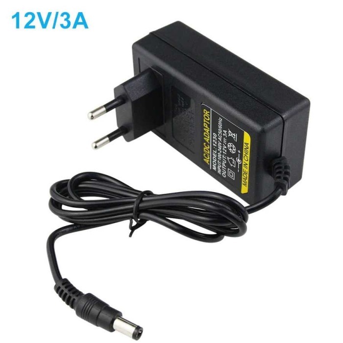 Jual adaptor 12V 3A power supply 12V dc switching SMPS adaptor 5.5mm | Shopee Indonesia
