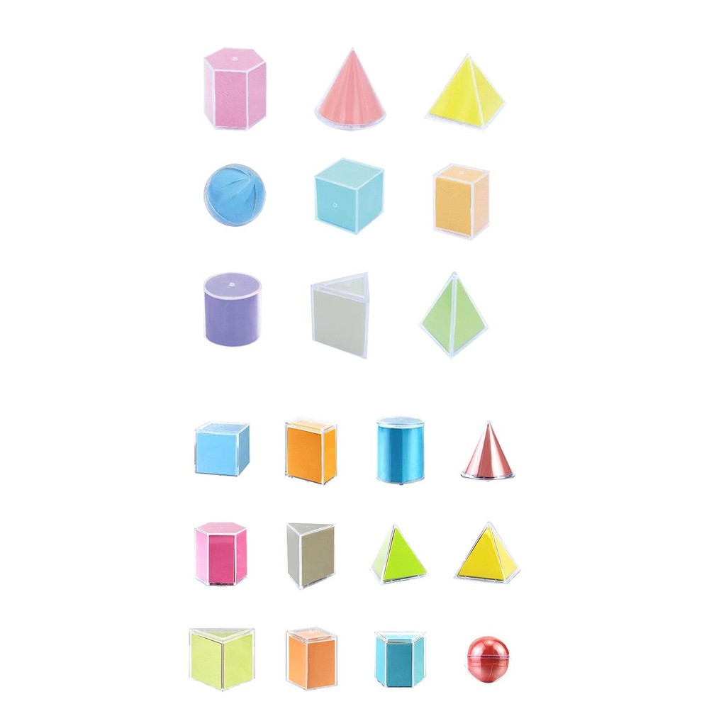 Jual 3D Shapes Geometric Solids Montessori Learning Toys Shape Sorter ...