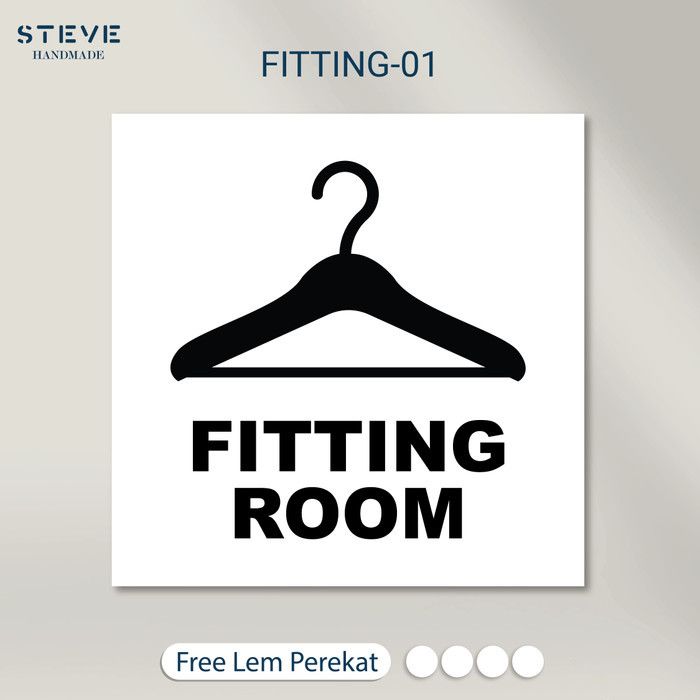 Jual Sign Board Fitting Room | Papan Tanda Fitting Room Label Akrilik ...