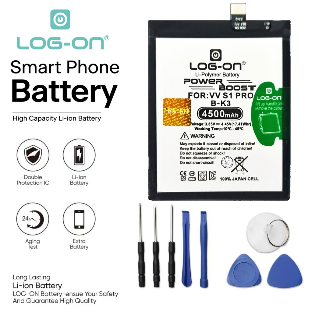 Jual Log On - B-K3 Vivo S1 Pro BK3 Power Boost Original Battery Baterai ...