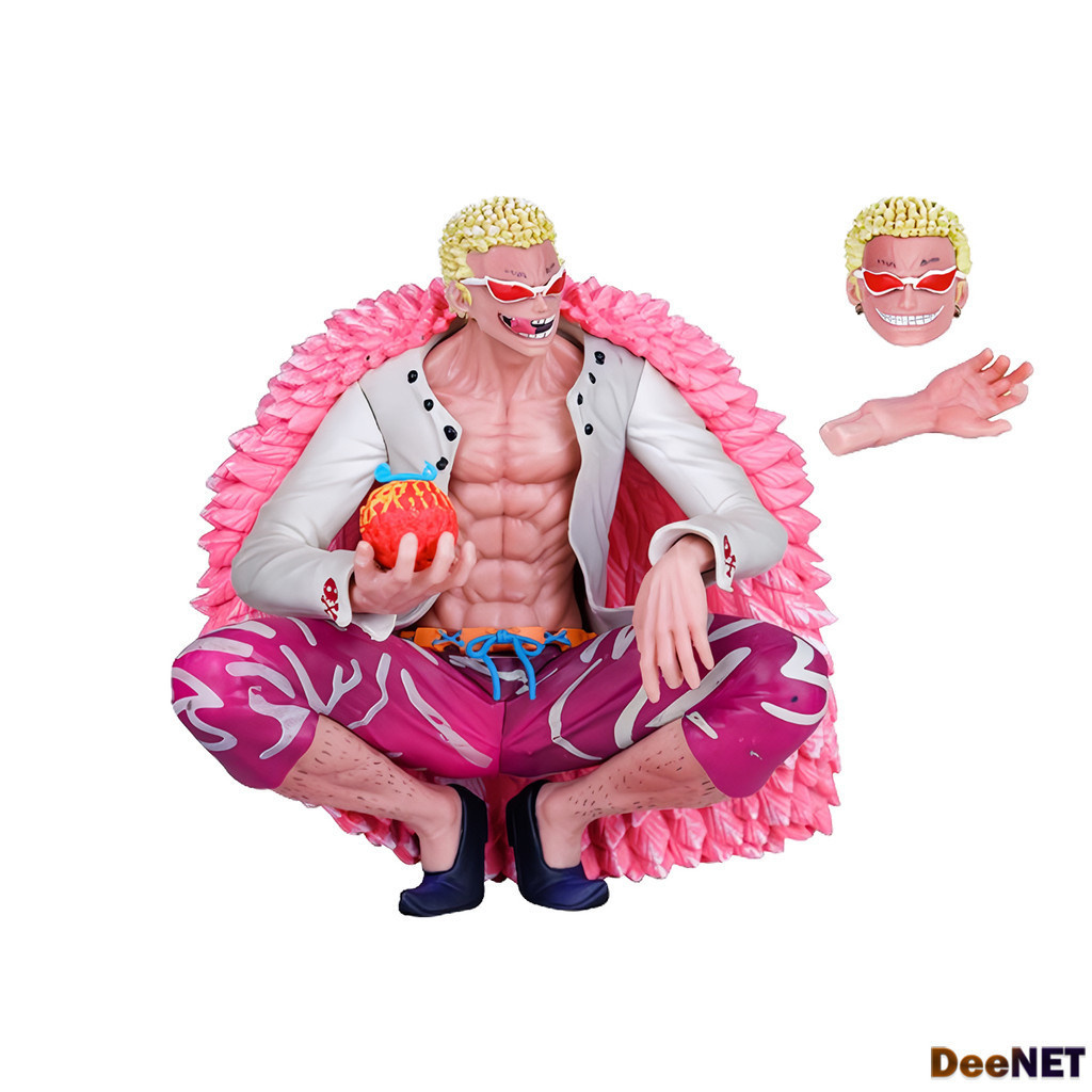 Jual Doflamingo Squatting Pose One Piece 16cm Action Figure PVC D ...