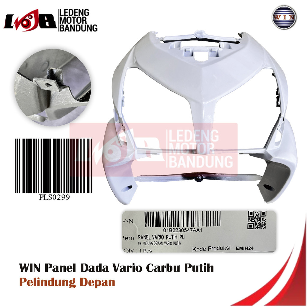 Jual WIN Dada Tameng Honda Vario Carbu Panel Depan Cover Penutup Body ...