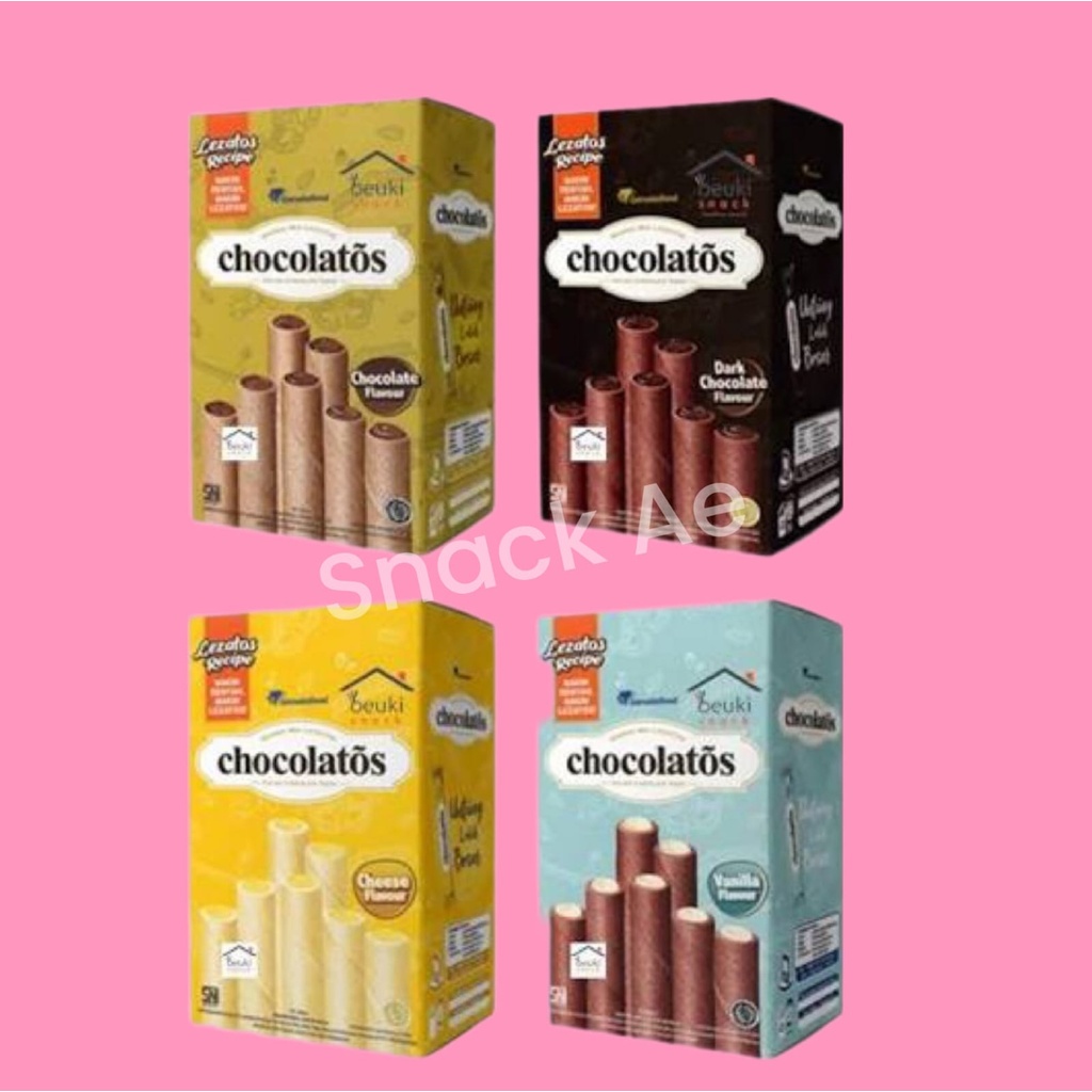 Jual Chocolatos Wafer Stick Extra Besar Box Isi 24 pcs X 12 gr | Shopee ...