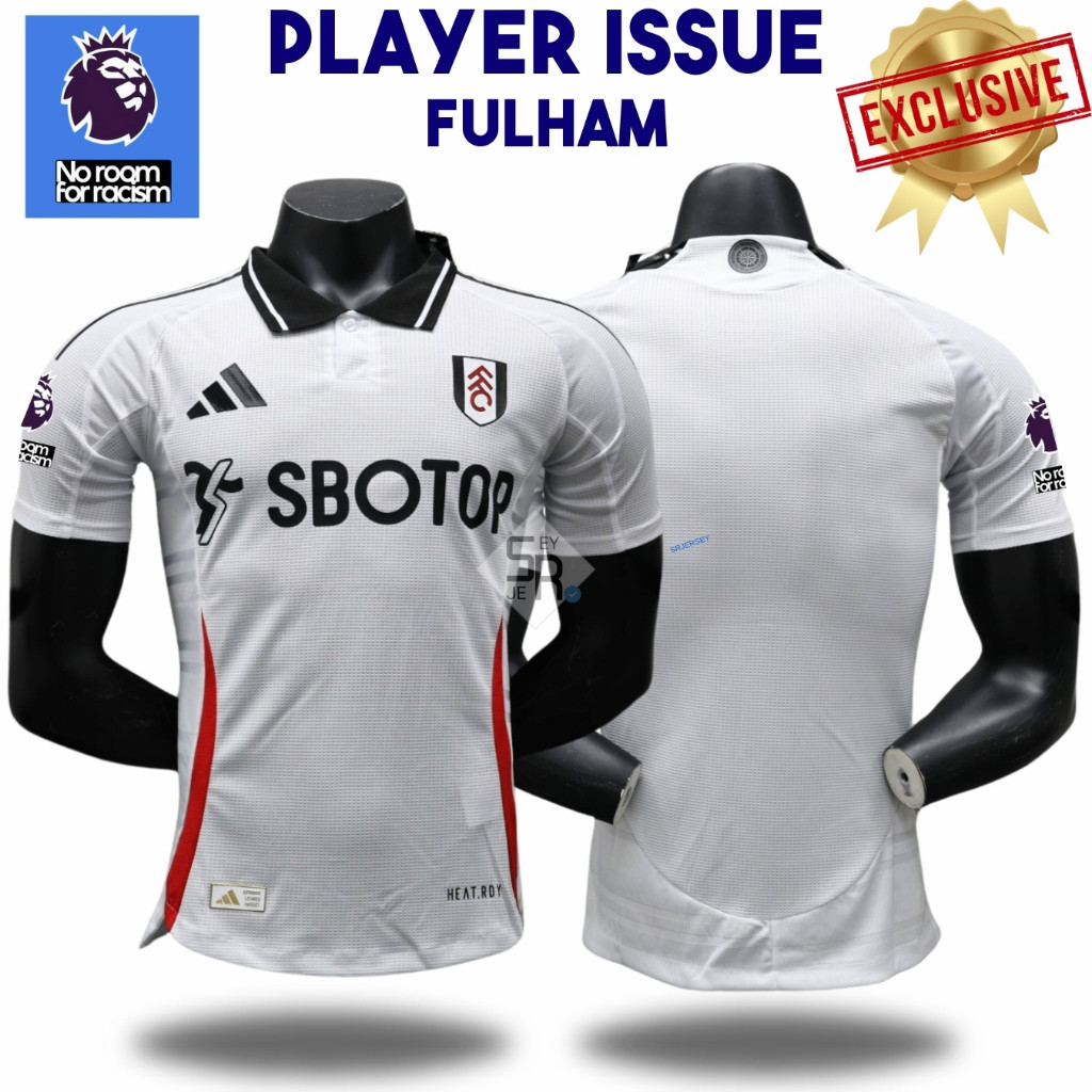 Jual Jersey Fulham Player Issue 2024 2025 Home Baju bola putih kerah 24 ...