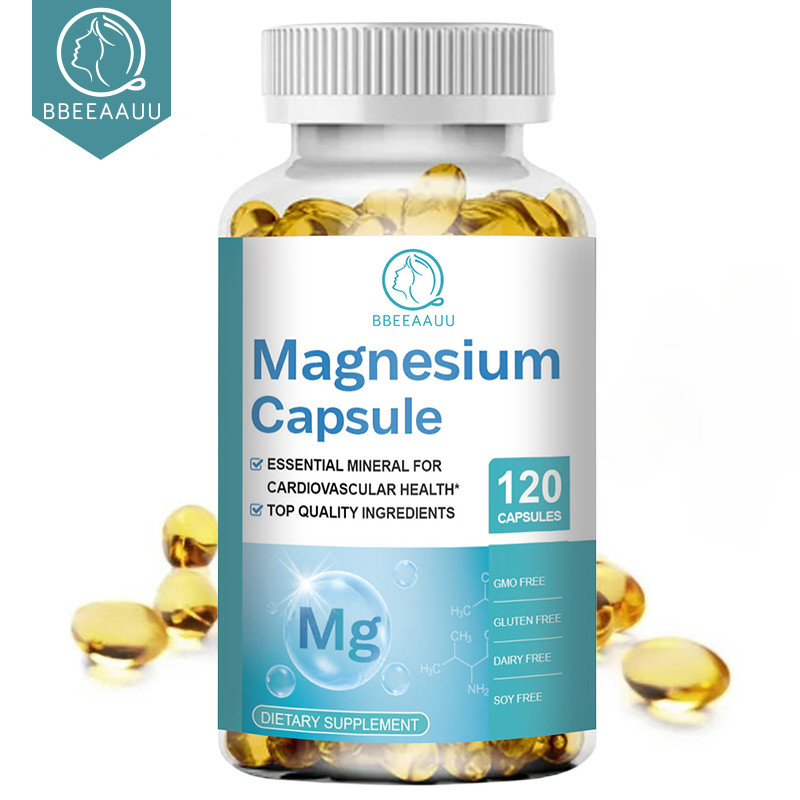 Jual BBEEAAUU Magnesium (Glycinate ) Capsules 500mg Relieve Nerve ...