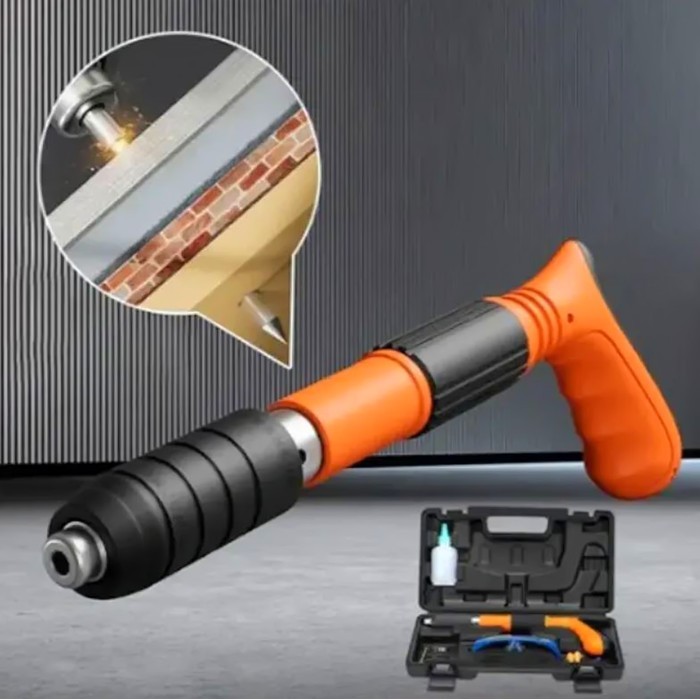 Jual 1 SET Tool Box Mini Stampset Ramset T500 Alat Tembak Paku 7.3 MM ...