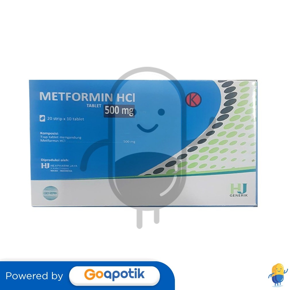 Jual Metformin Hcl Hexpharm 500 Mg Box 200 Tablet | Shopee Indonesia