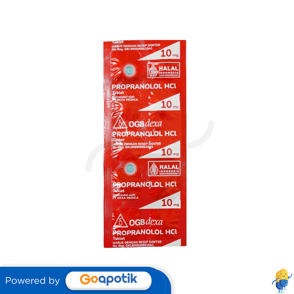 Jual Propranolol Hcl Ogb Dexa Medica 10 Mg Strip 10 Tablet / Hipertensi | Shopee Indonesia