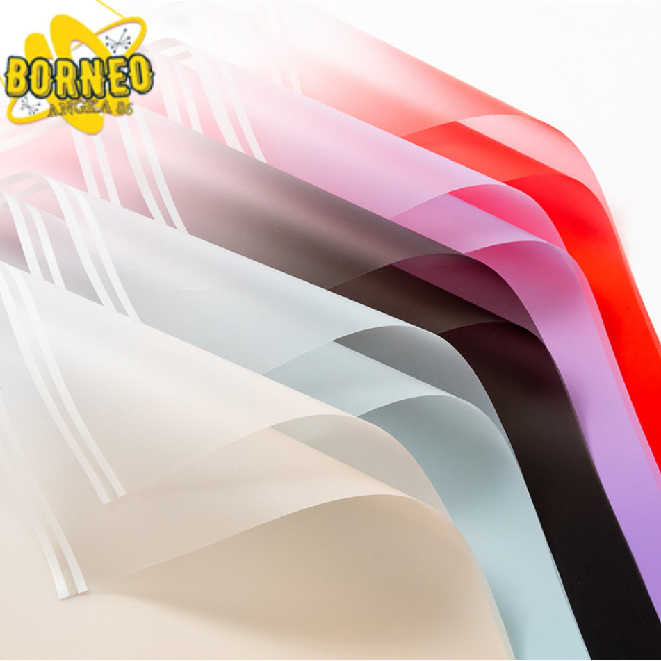 Jual ISI 20 LEMBAR Kertas Buket Bunga GRADASI WARNA Flower Wrapping ...