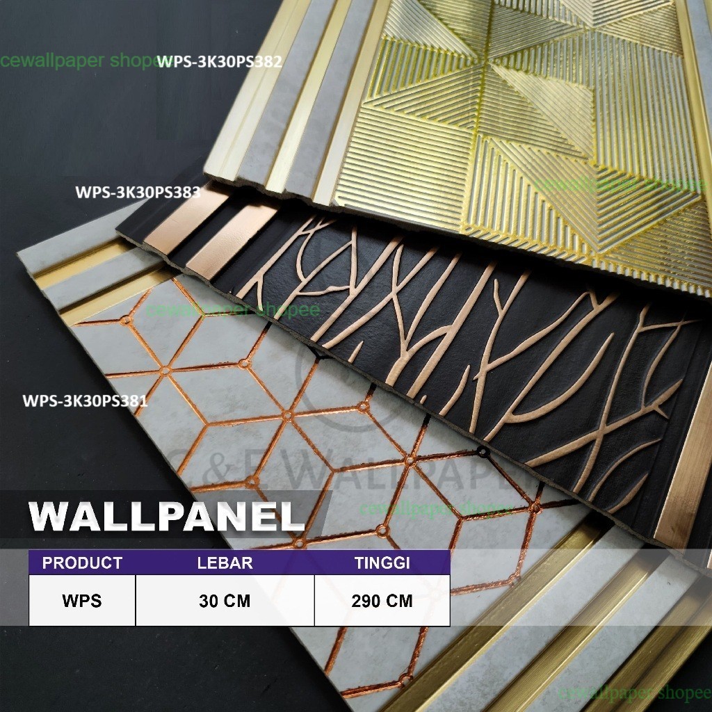 Jual Wallpanel WPS - Dekorasi Dinding PS Panel Ukuran 2.9M x 30cm ...