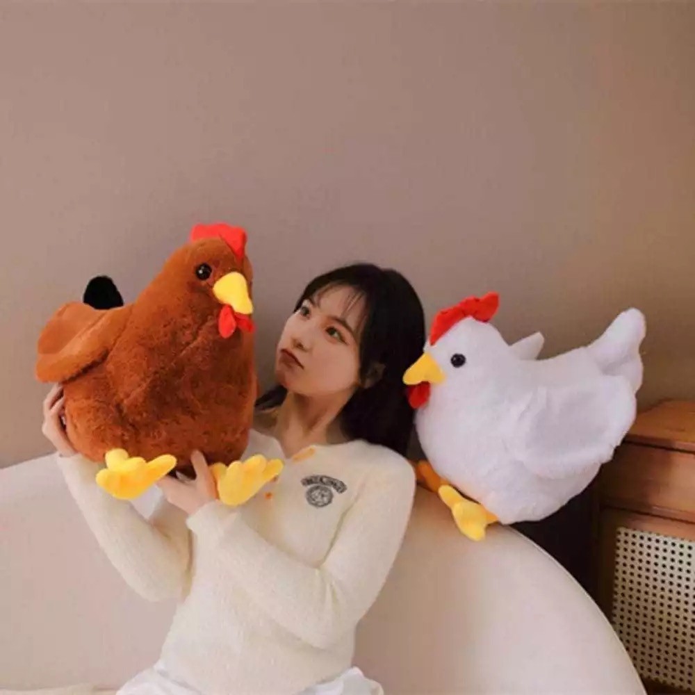 Jual Boneka Hewan Ayam Gemoy Lucu dan Imut Boneka Ayam Negri Boneka ...
