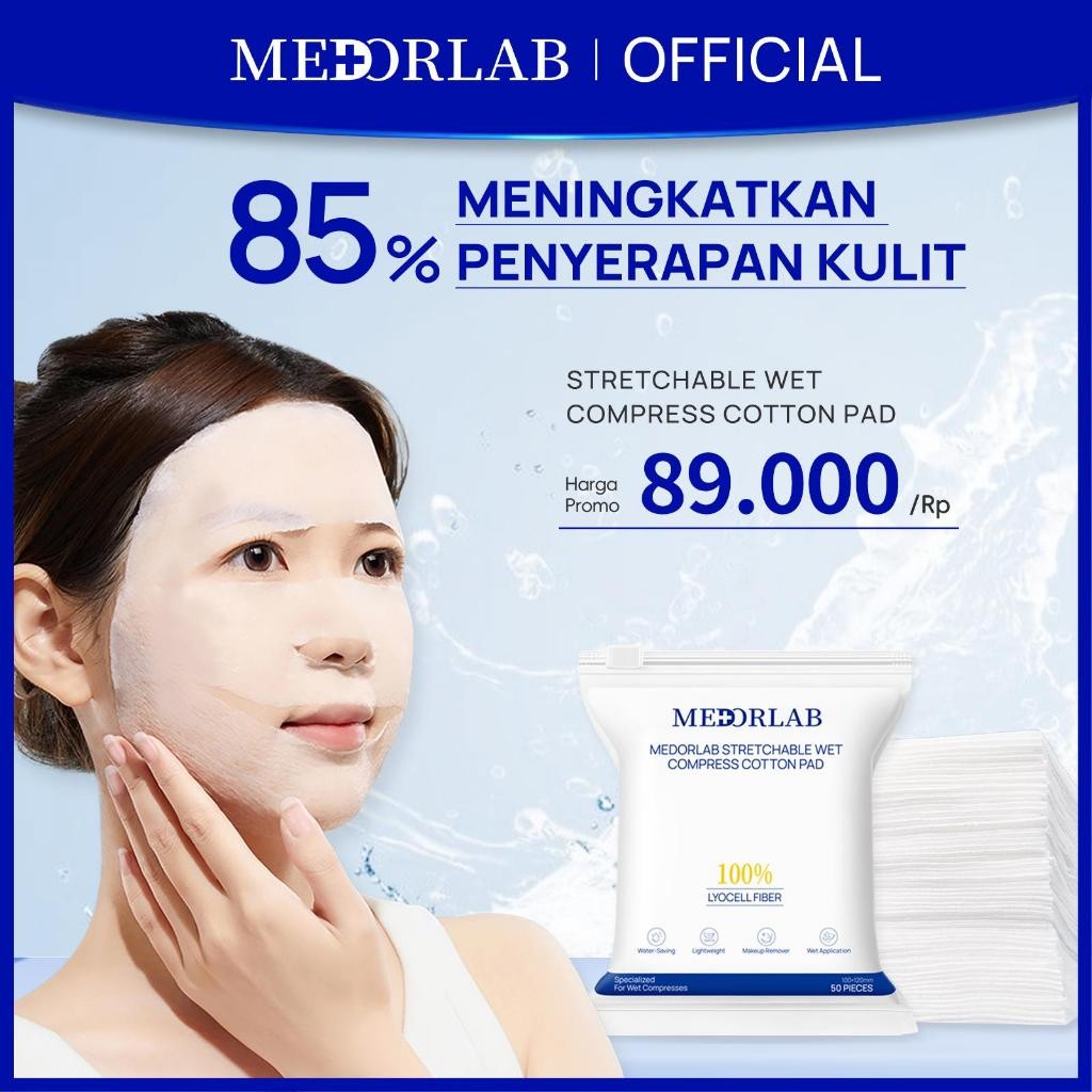 Jual (Barang gratis)Medorlab Stretchable Wet Compress Cotton Pad ...