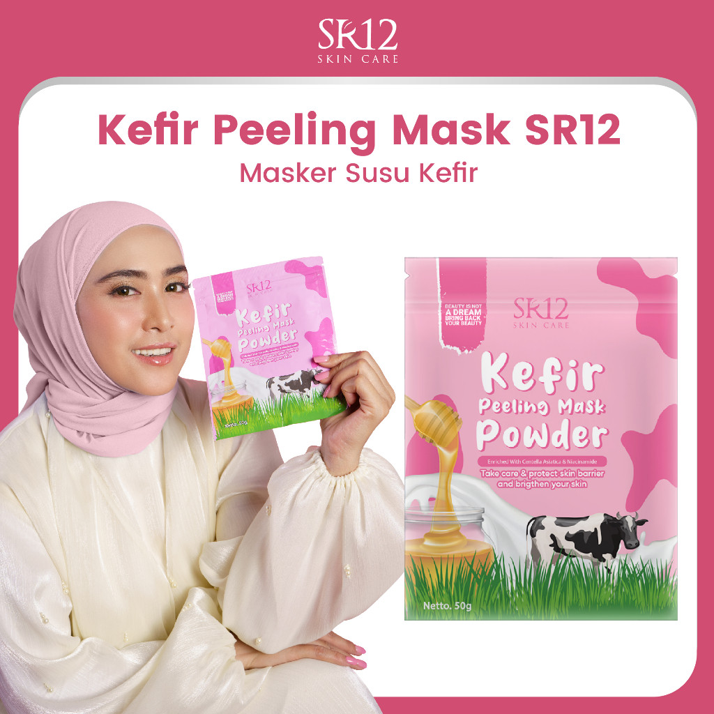 Jual SR12 Kefir Peeling Mask Masker Kefir Bubuk Menjaga Skin Barrier ...