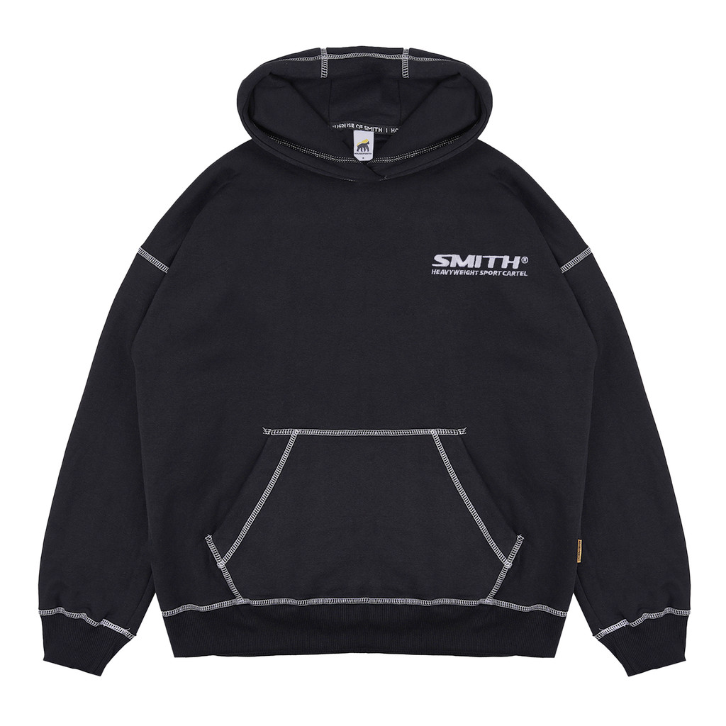 Jual House of Smith Sweater Hoodie Oversize Pria - Thread Black Hoodie ...