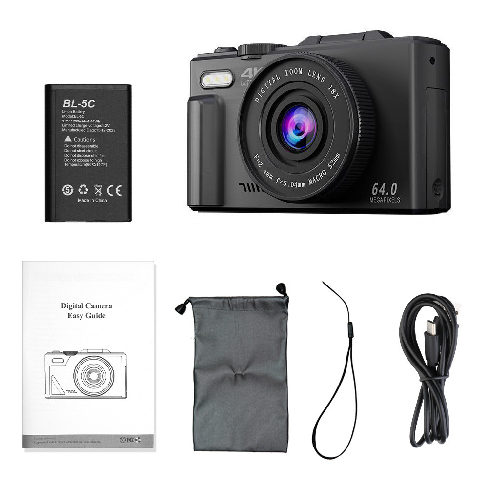 Jual Compact gital Photography Camera 4K 18X gital Zoom Vintage Vlog ...