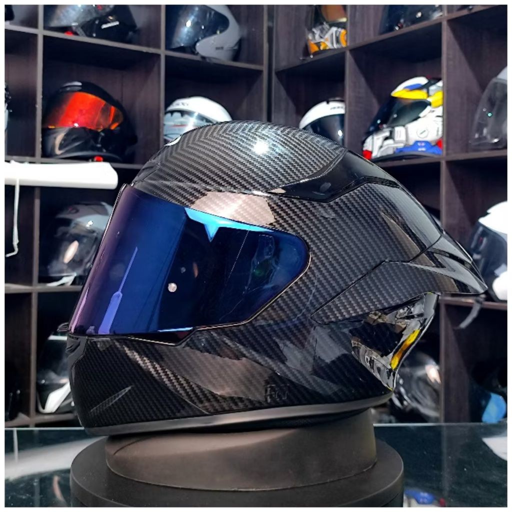 Jual helm mla CRYPTON ORIGINAL FULL FACE BLACK DOFF TERBARU VIRAL KECE ...