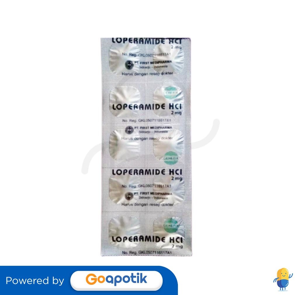 Jual Loperamide Hcl First Medipharma 2 Mg Strip 10 Tablet | Shopee ...