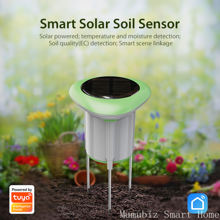 Jual IP 66 Tuya Smart Solar Soil Sensor Real-Time Monitoring ...