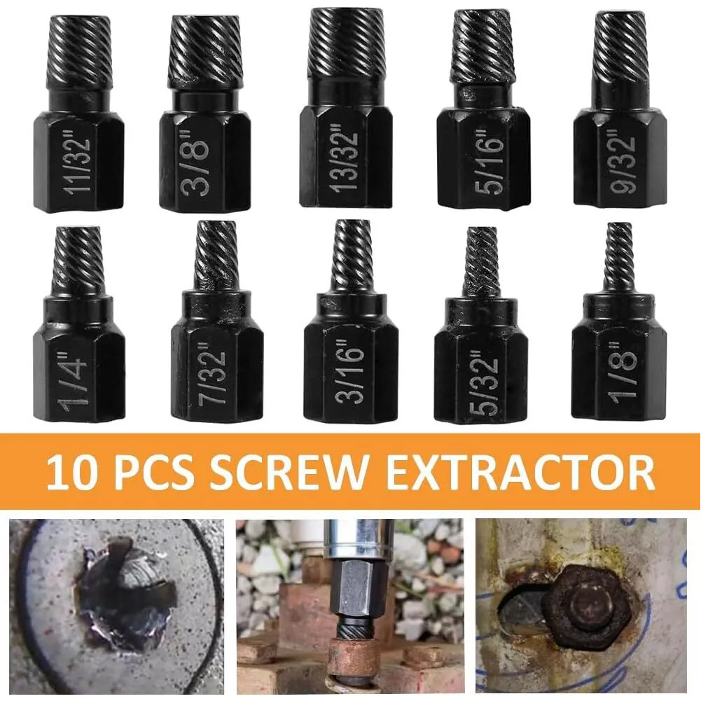 Jual 10pcs Screw Extractor Set Pembuka Baut Dol Hexagon Alat Pembuka ...