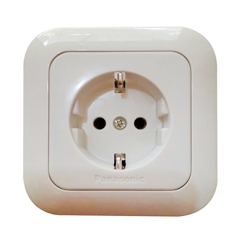 Jual stop kontak panasonic WEJP 1121 7 inbow 1 lubang stopkontak arde ...