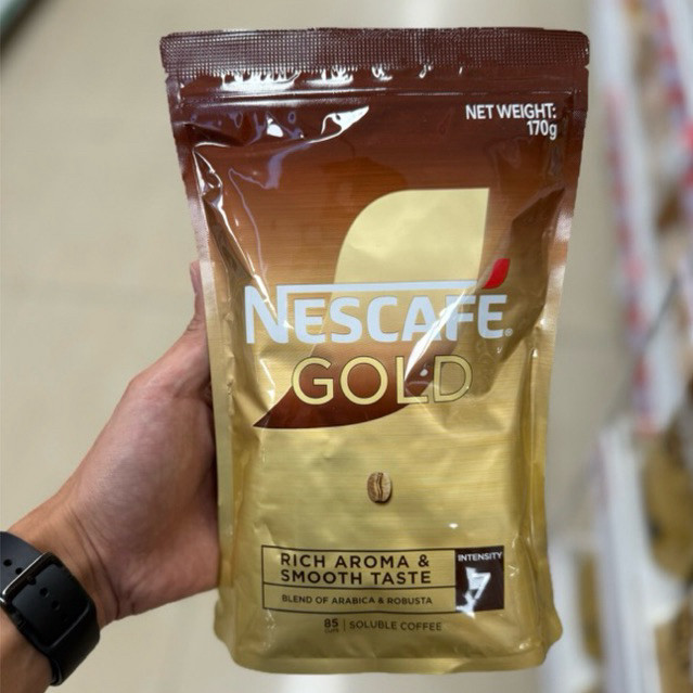 Jual nescafe gold robusta & arabica soluble coffee refill 85 cups ...