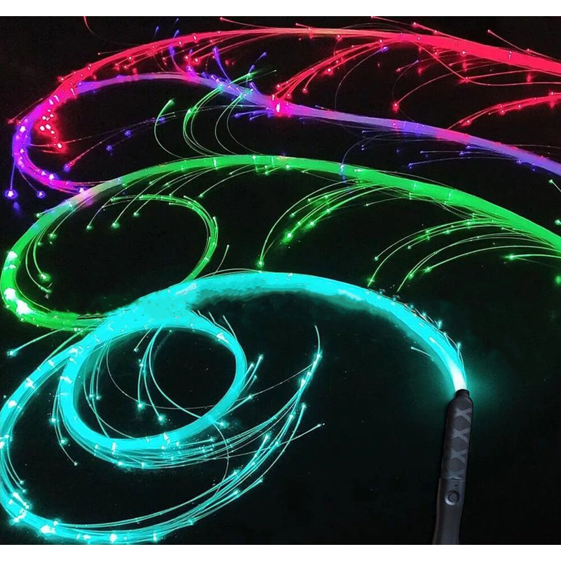 Jual Disco Dance Whip Party Led Fiber Optic Dancing Whips Rechargeable Glowing whip Sparkle flow ...