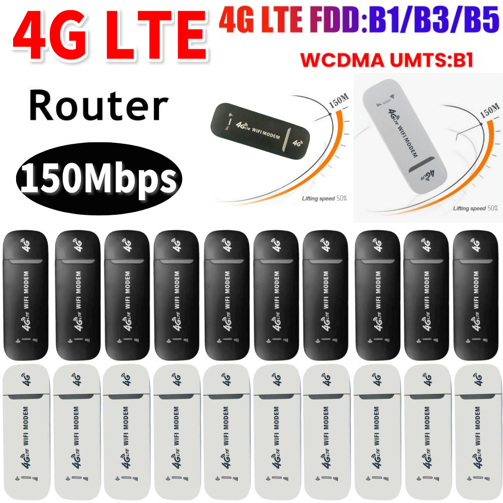 Jual 1-10pcs 4G Wireless LTE WiFi Router 4G SIM Card Portable 150Mbps ...