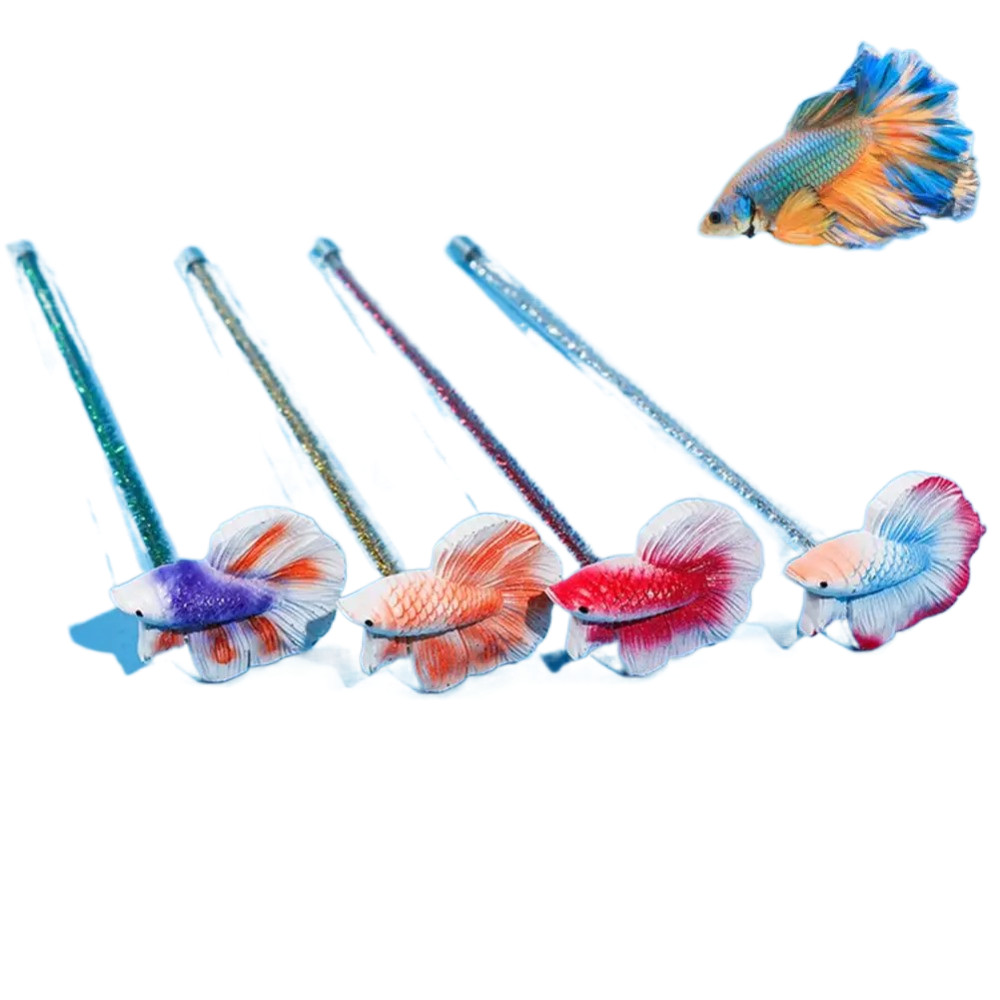 Jual Plaything Simulation Betta Stick Interactive Plaything Aquarium ...